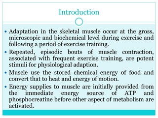 Energy utilization and requirement of muscle during work | PPTX