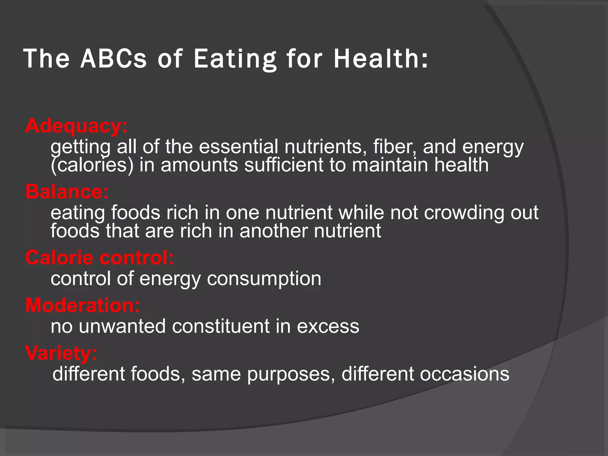 Energy values of foods | PPT