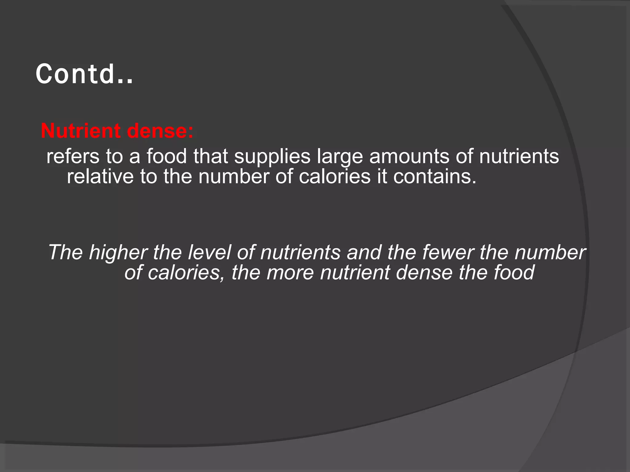 Energy values of foods | PPT