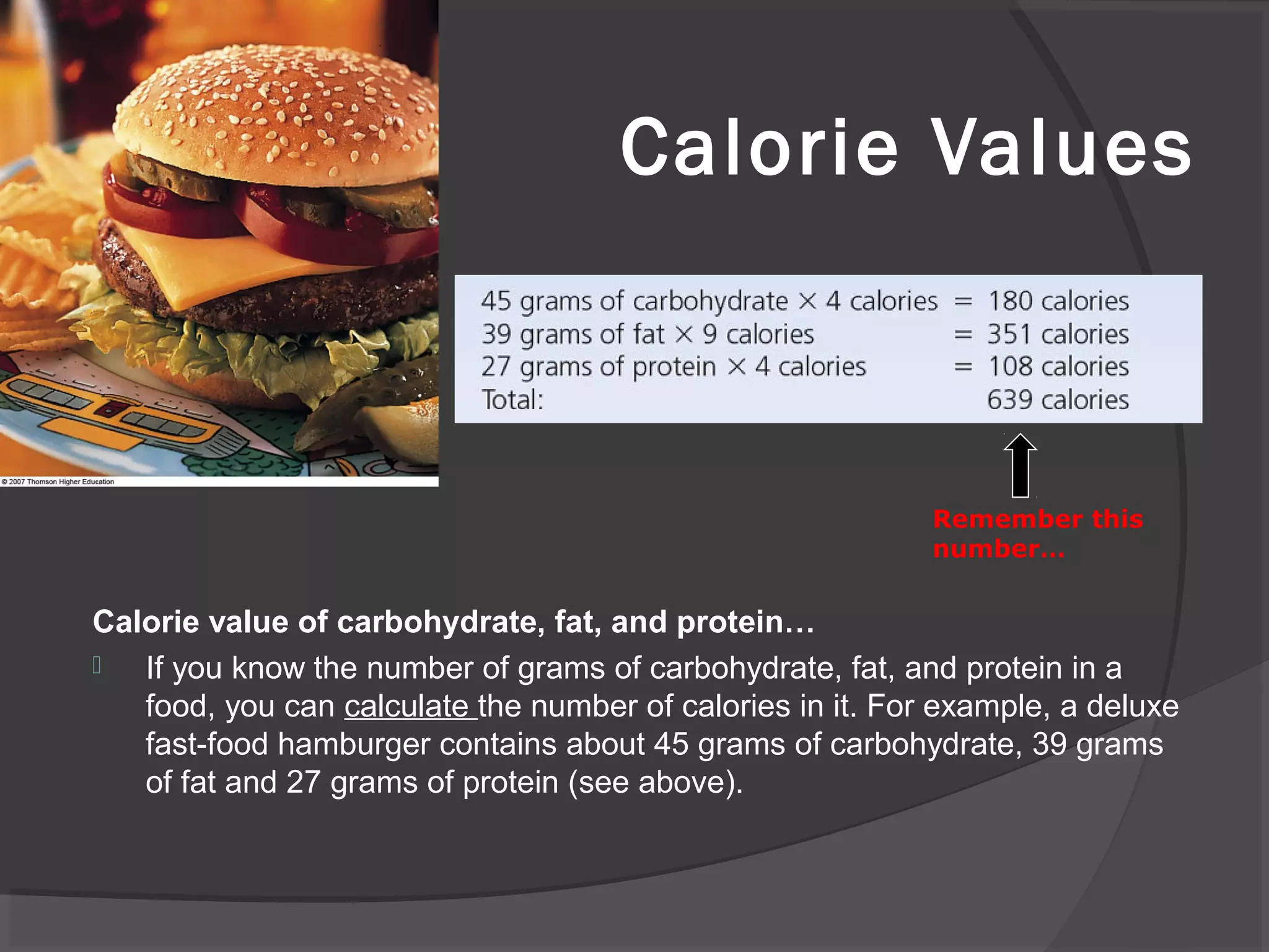 Energy values of foods | PPT