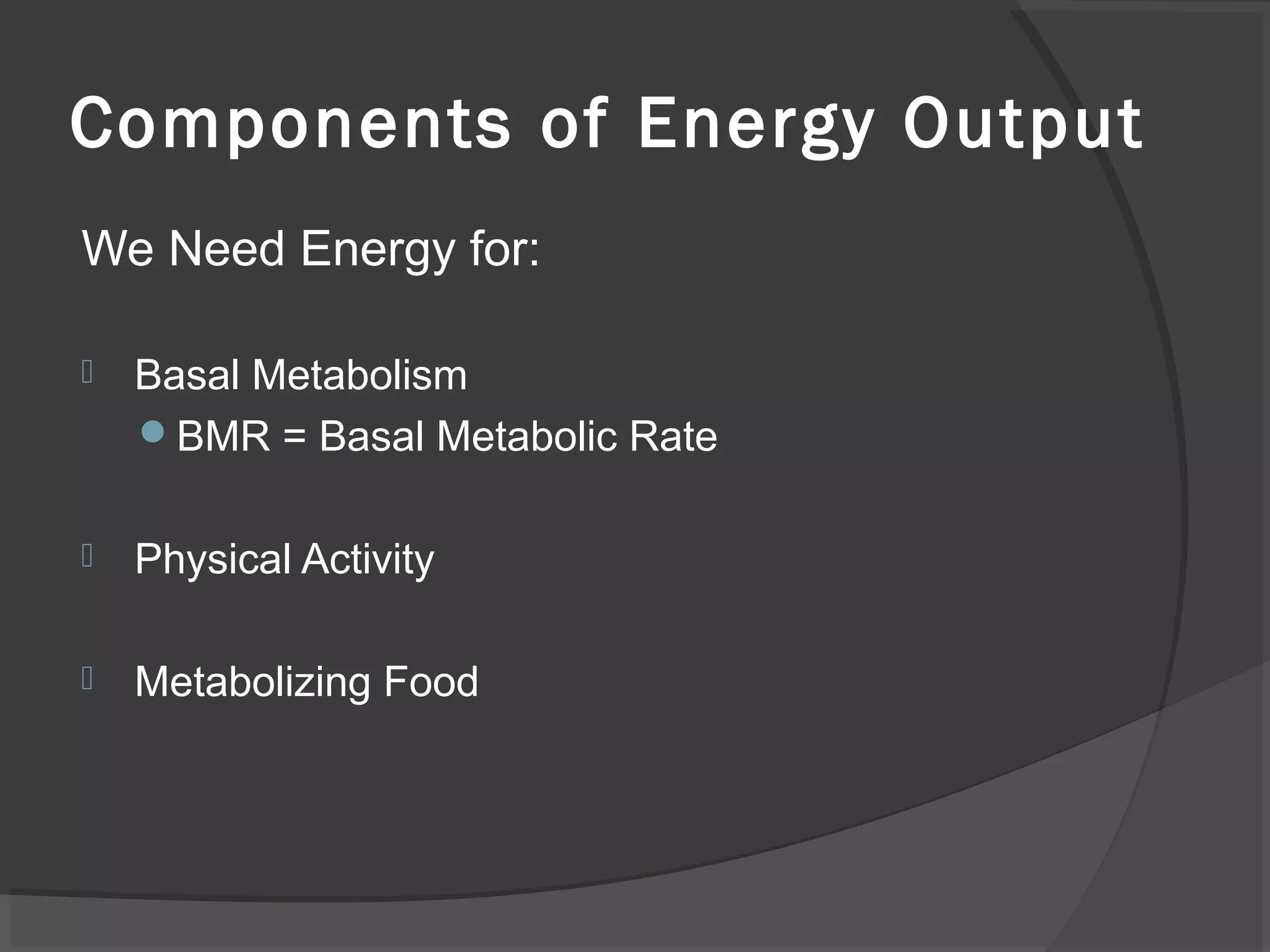 Energy values of foods | PPT