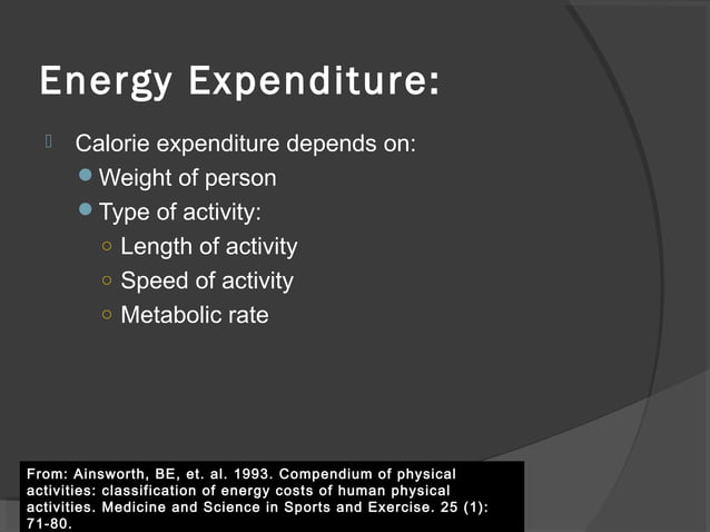 Energy values of foods | PPT