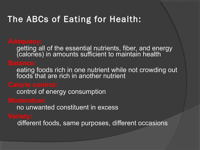 Energy values of foods | PPT