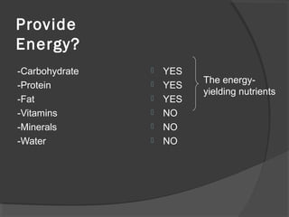 Energy values of foods | PPT