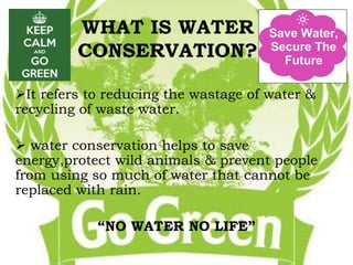 Energy & watr conservation | PPTX