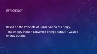 Energy, work and power | PPTX