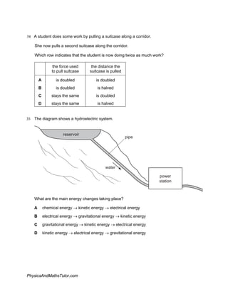 Energy, Work & Power (Multiple Choice) QP.pdf
