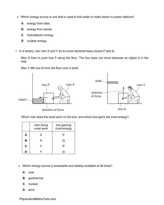 Energy, Work & Power (Multiple Choice) QP.pdf