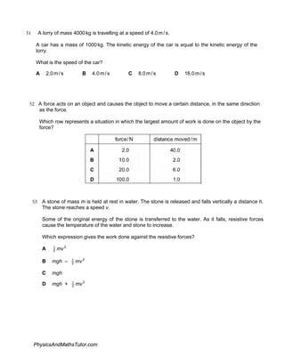 Energy, Work & Power (Multiple Choice) QP.pdf