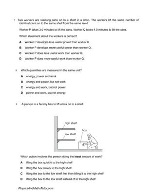 Energy, Work & Power (Multiple Choice) QP.pdf
