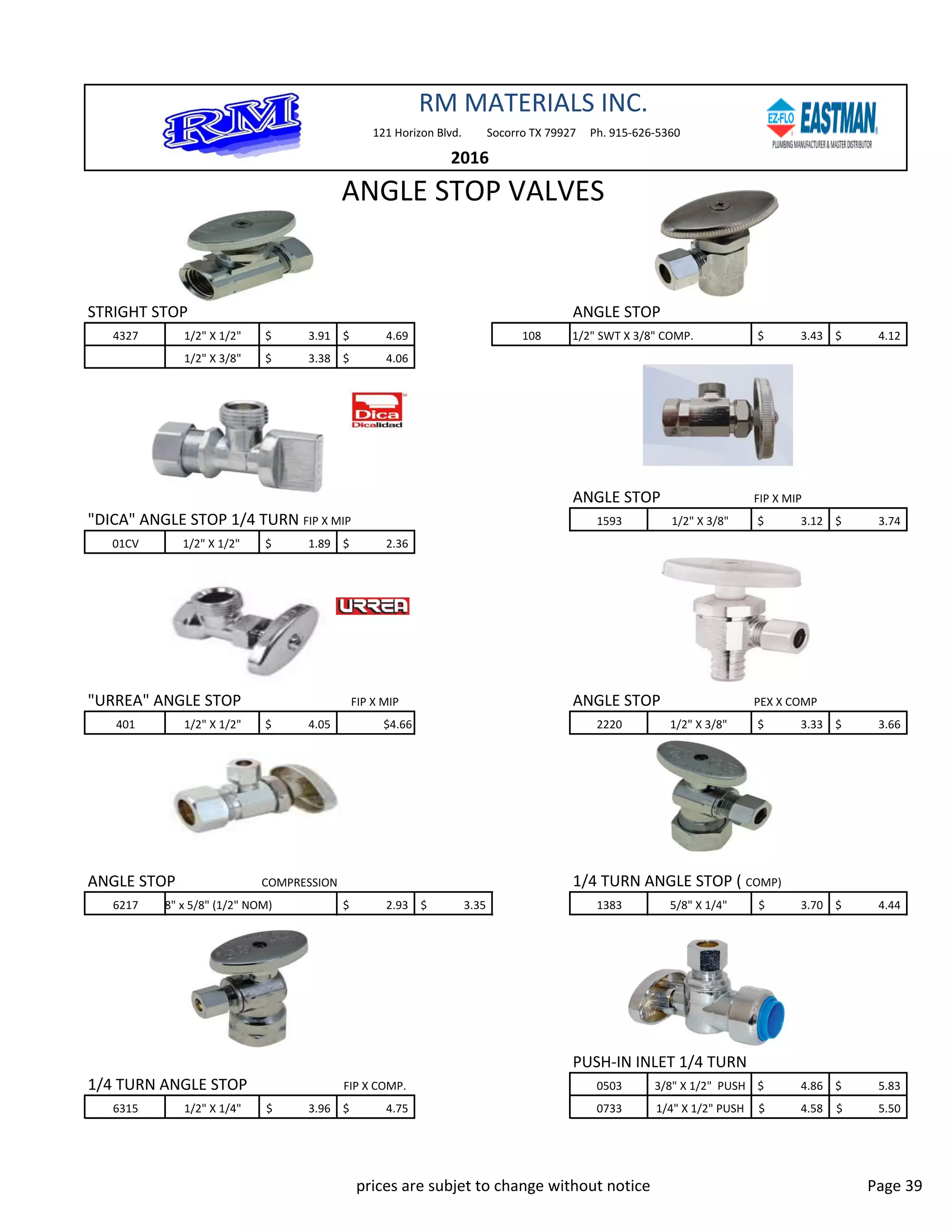 CATALOGO 2016 RM MATERIALS | PDF