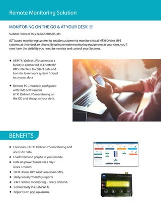 Revolutionize Your Power Backup with Our Online UPS System | PDF