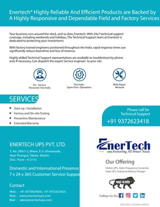 Revolutionize Your Power Backup with Our Online UPS System | PDF