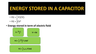 Eneryg store in a capacitor | PDF