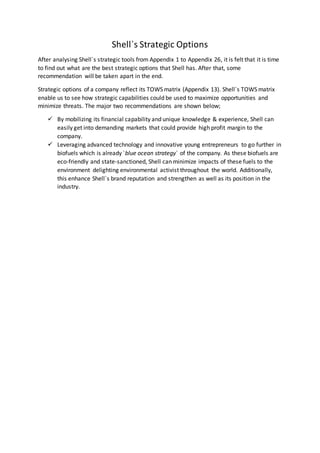 Shell - Strategy | DOCX