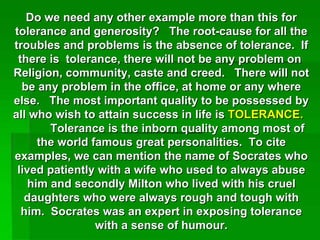 Tolerance In English | PPT