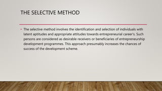 Enetrepreneurship development | PPTX | Startups | Business