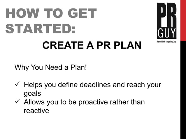 PR Tips for Startups | PPT | Free Download