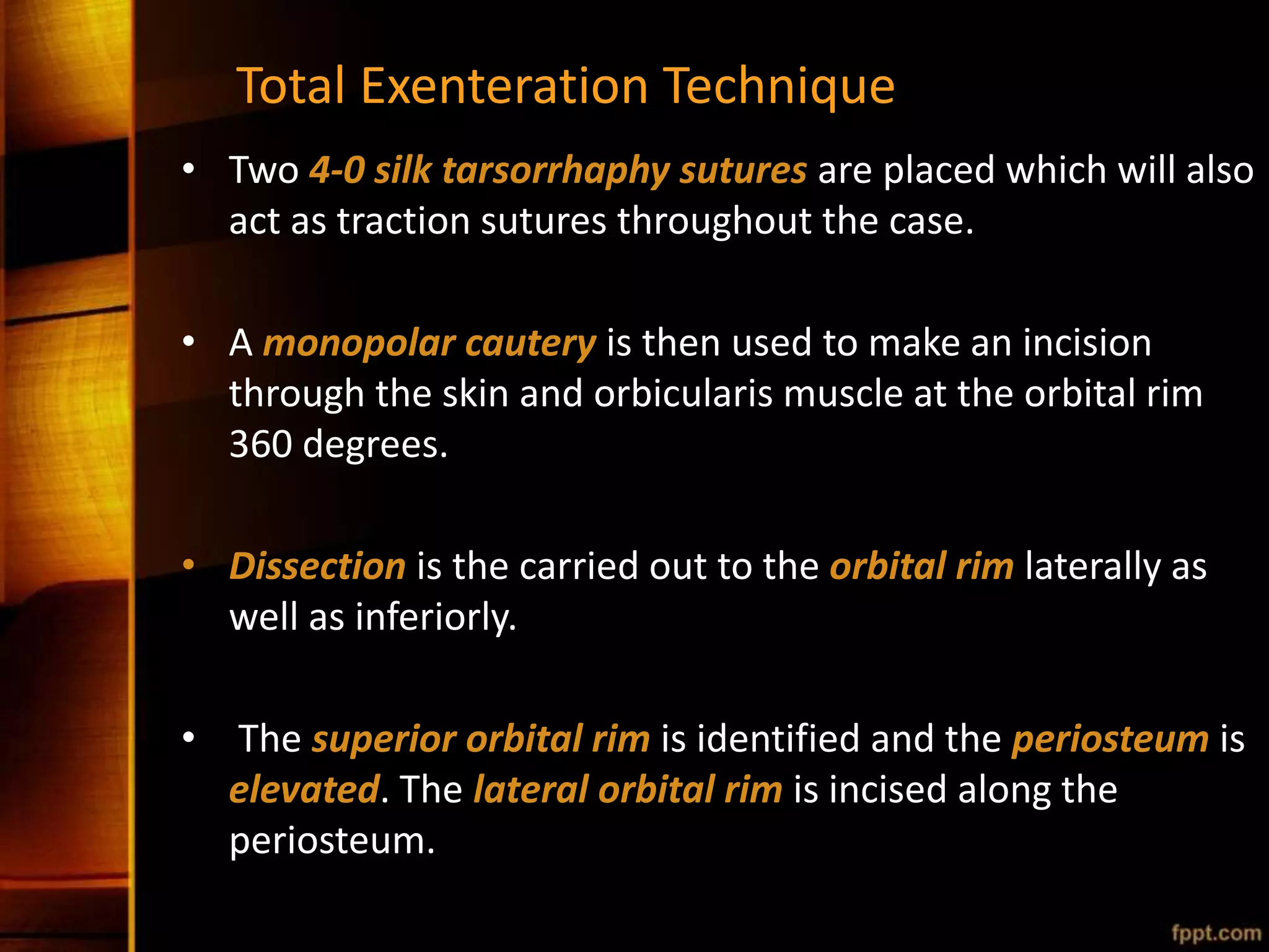 EVISCERATION, ENUCLEATION, EXENTRATION, CYCLODESTRUCTIVE PROCEDURES | PPTX