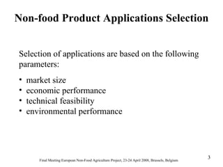 Agricultural Bioenergy Non Food Options_Brussels2008 | PPT ...