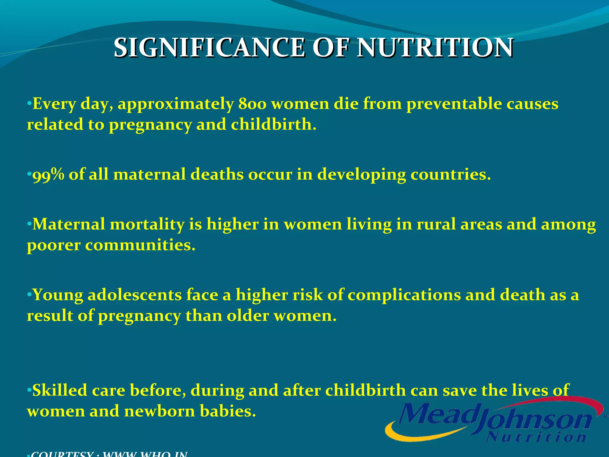 why quality nutrition is important during pregnancy | PPT