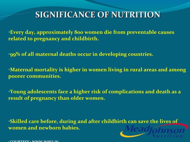 why quality nutrition is important during pregnancy | PPT