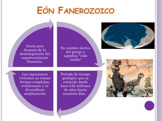 Eón fanerozoico | PPTX