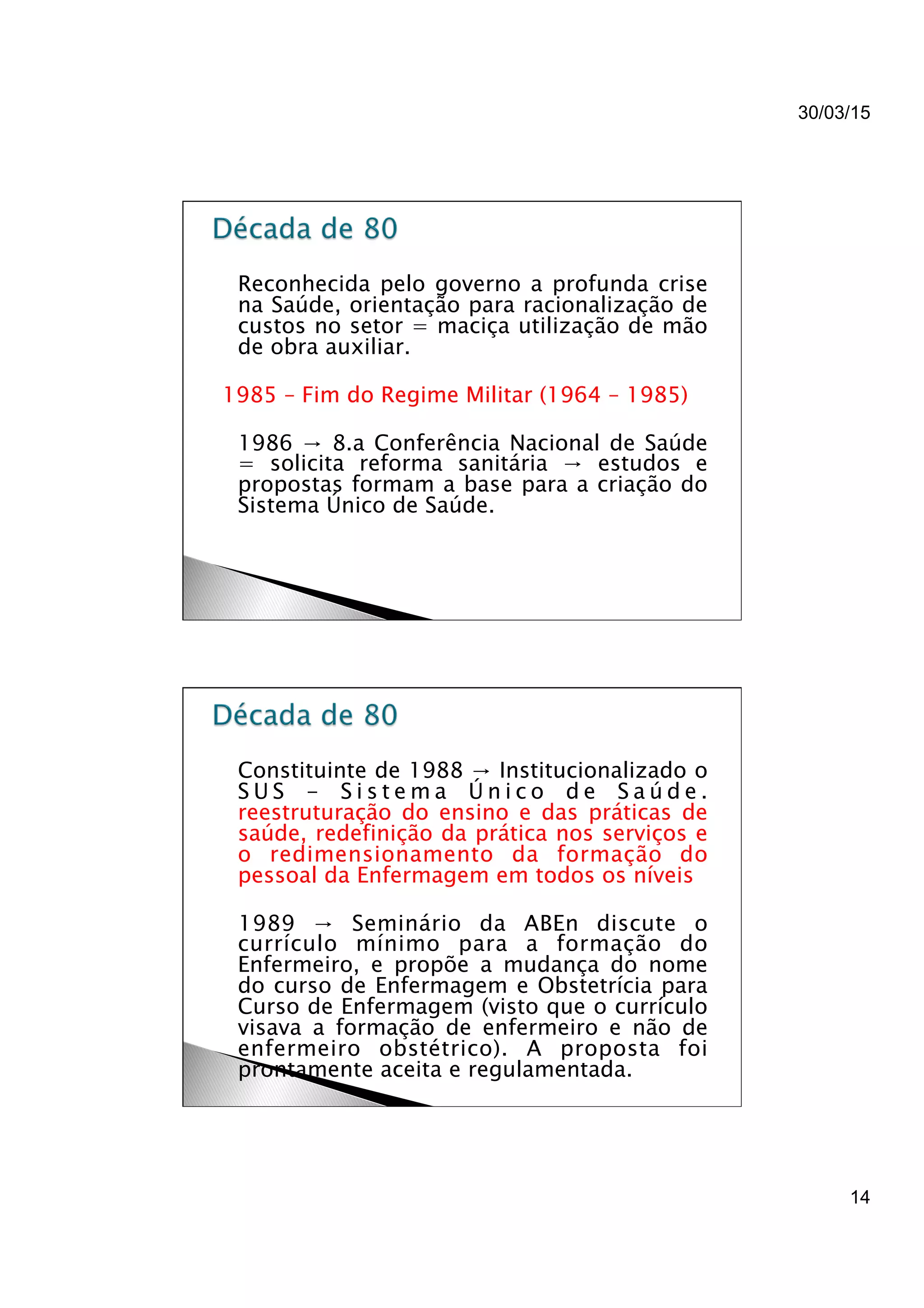 Enfermagem moderna no Brasil | PDF