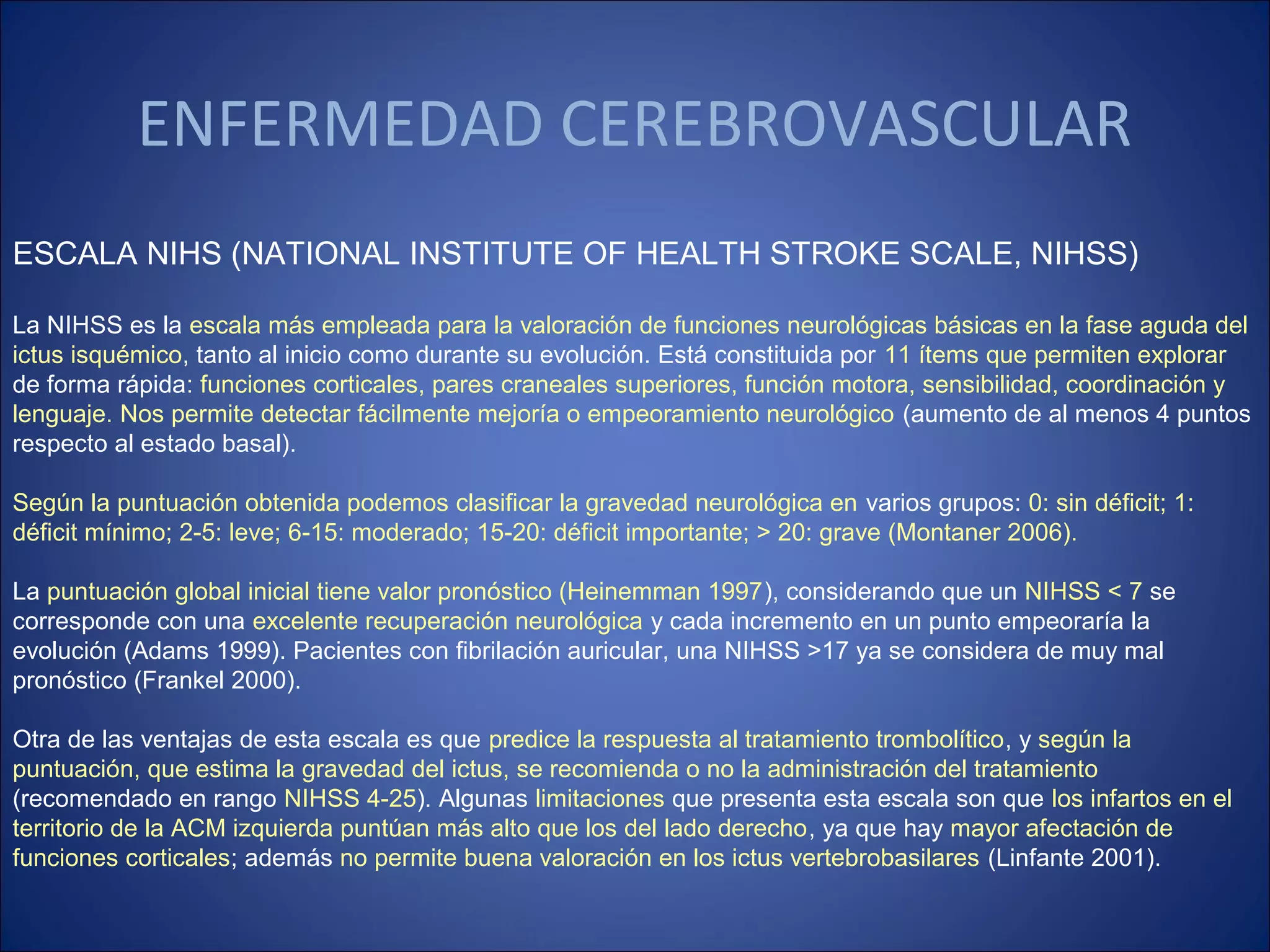 Enfermedad Cerebrovascular Ppt