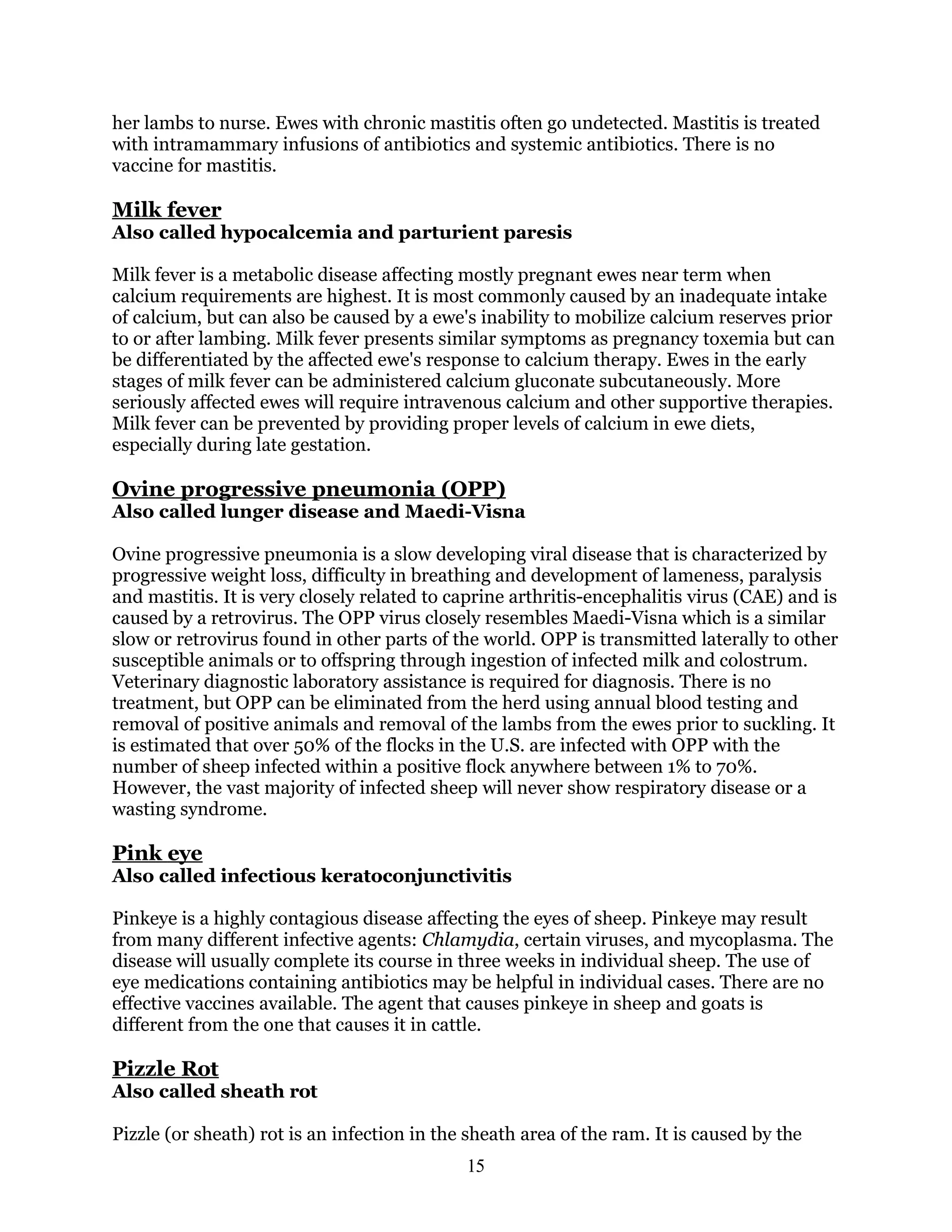 ENFERMEDAD DE LA OVEJA , principales enfermedades. | DOCX