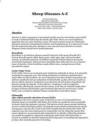 ENFERMEDAD DE LA OVEJA , principales enfermedades. | DOCX