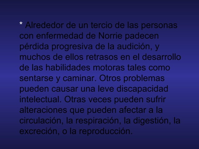 Enfermedad de norrie | PPT | Eye and Vision Conditions | Diseases and ...