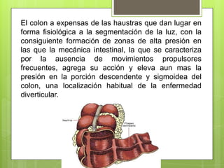 Enfermedad diverticular de colon | PPTX