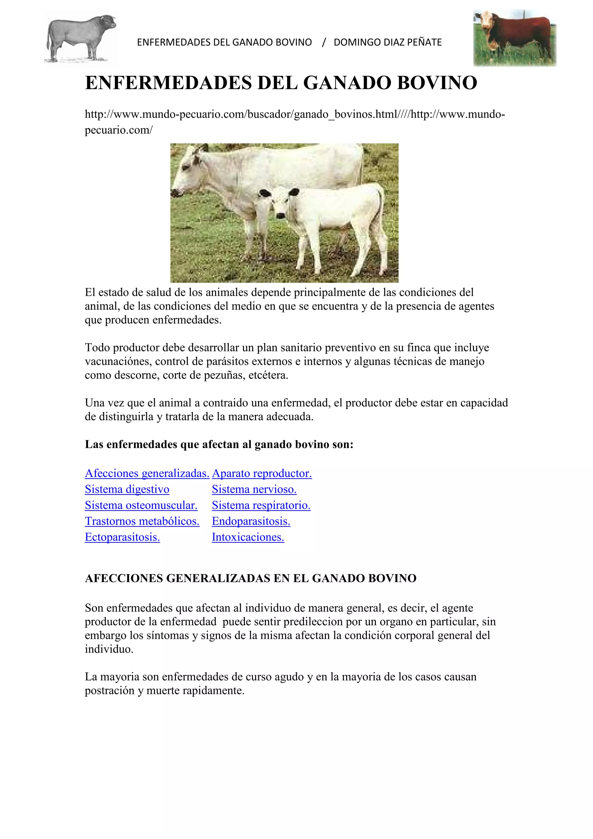 Enfermedades del-ganado-bovino | PDF