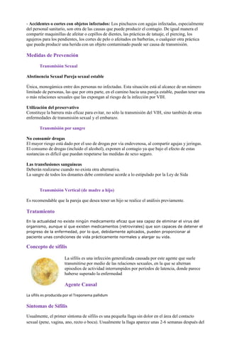 Enfermedades de infeccion sexual | DOCX