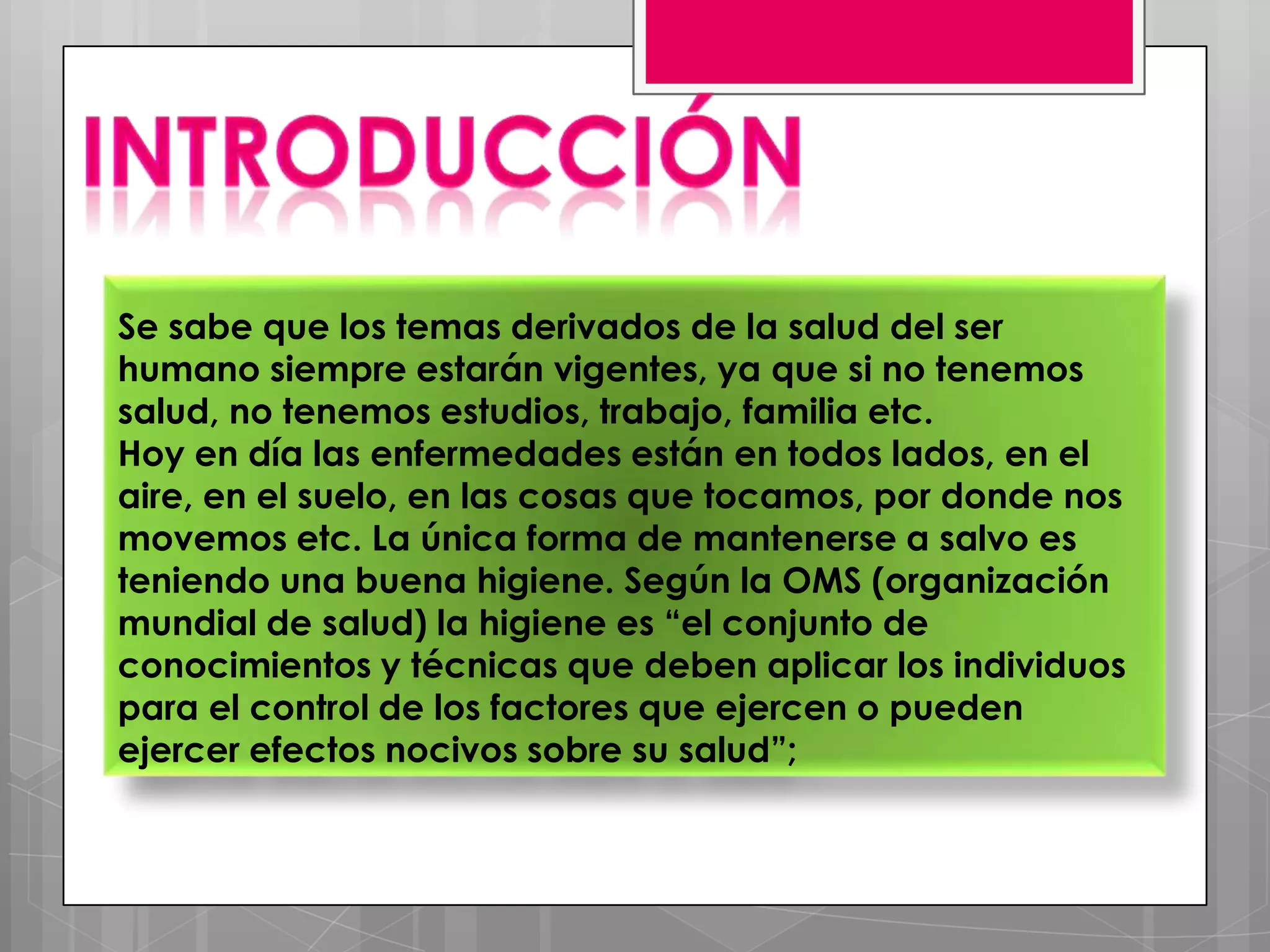 Enfermedades por mala higiene de las manos | PPTX