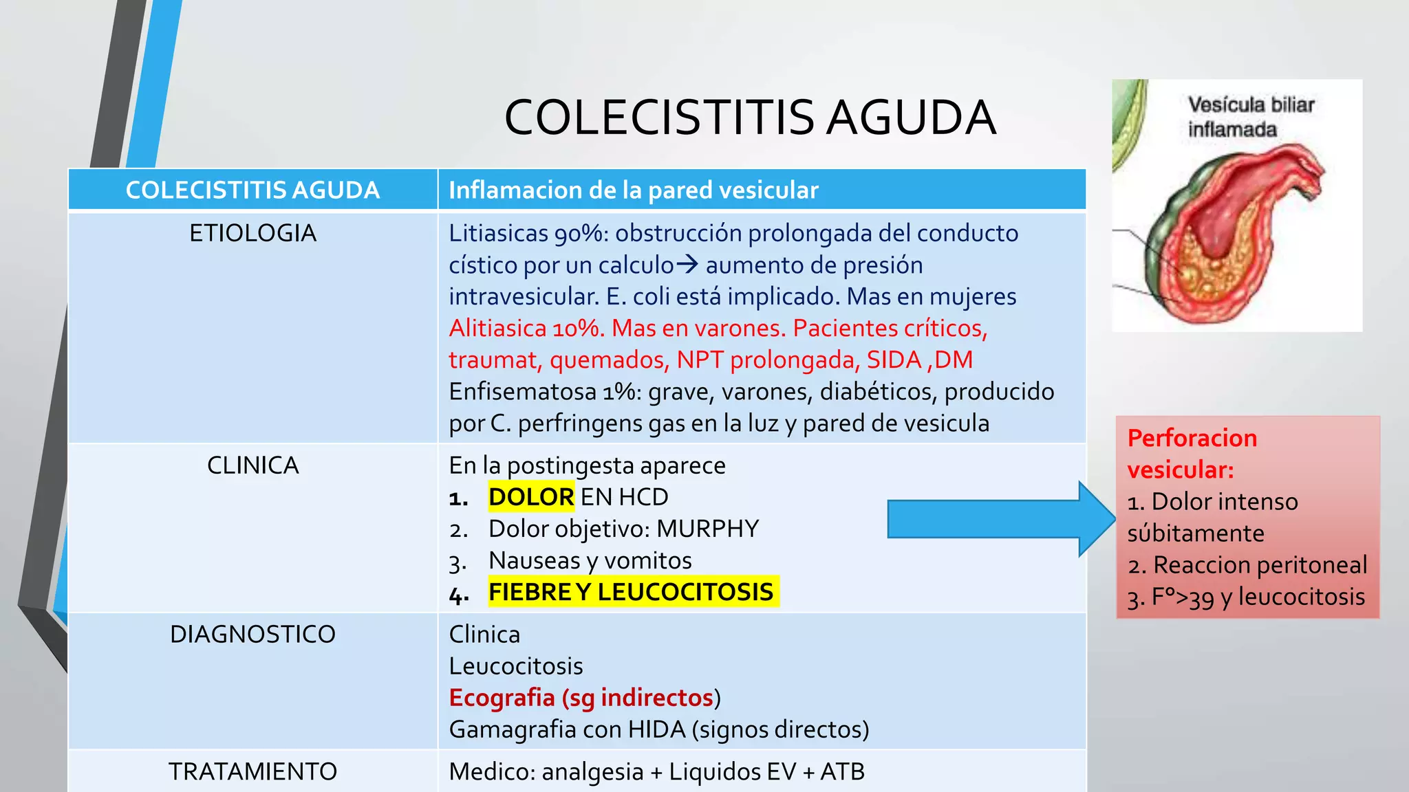 Enfermedades de la vesicula biliar y conductos biliares cto digestivo | PPT