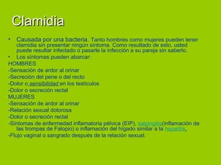 Enfermedades de transmisión sexual | PPT