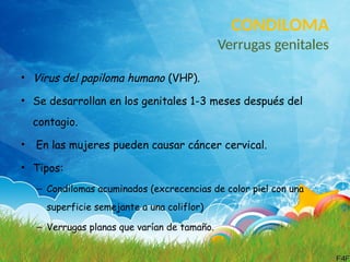 PRESENTACION DE ENFERMEDADES DE TRANSMISION SEXUAL | PPTX
