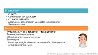ENFERMEDADES EXANTEMATICAS modiulo pediatria. | PPTX