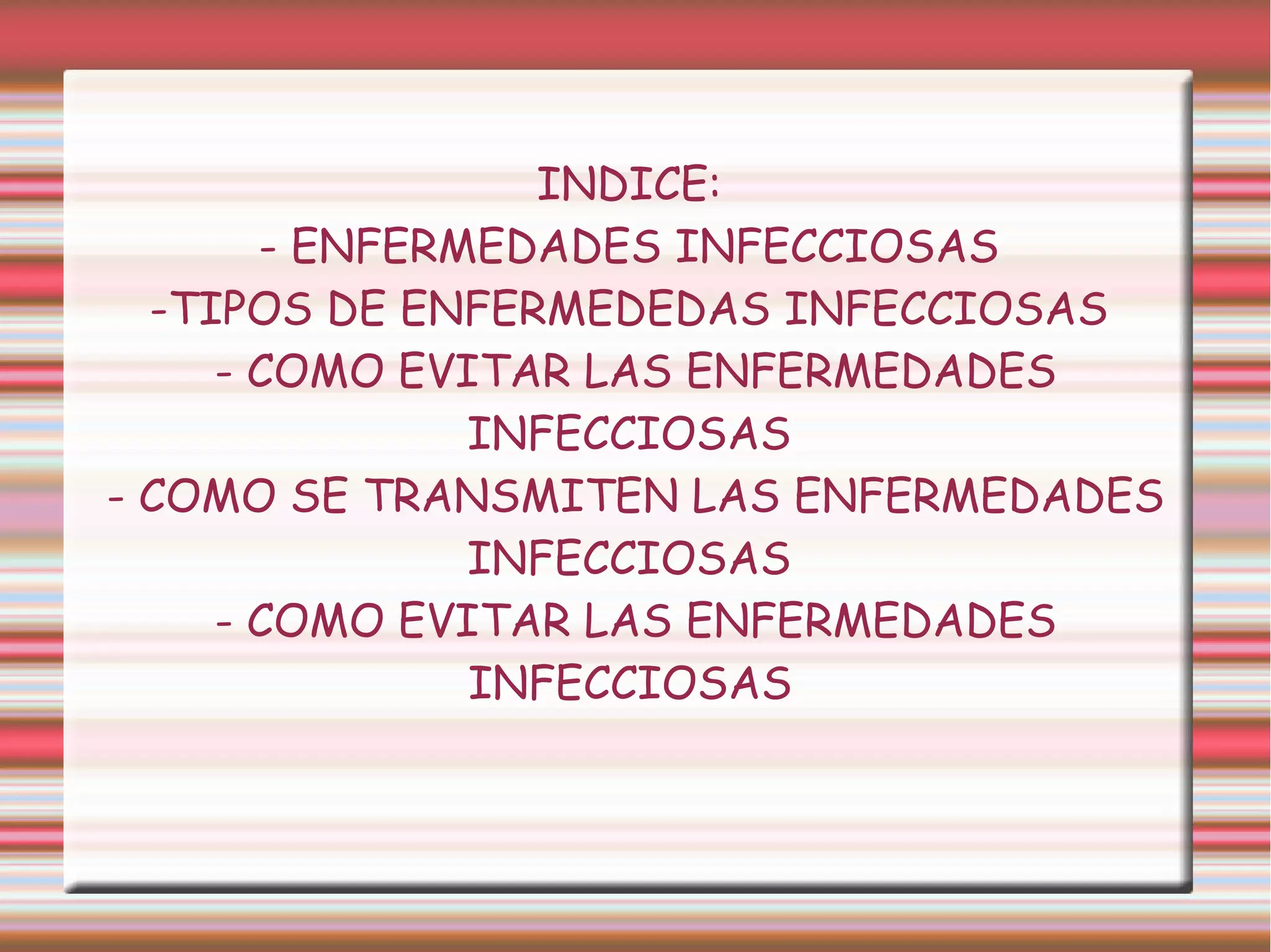 Enfermedades infecciosas (1) | ODP
