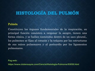 Enfermedades pulmonares | PPTX