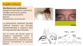 ENFERMEDADES VESTIBULARES- otorrinolaringología | PPTX