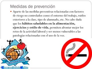 Enfermedades vocales en la docencia | PPTX