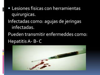 Enfermedades y riesgos profesionales en hospitales | PPTX