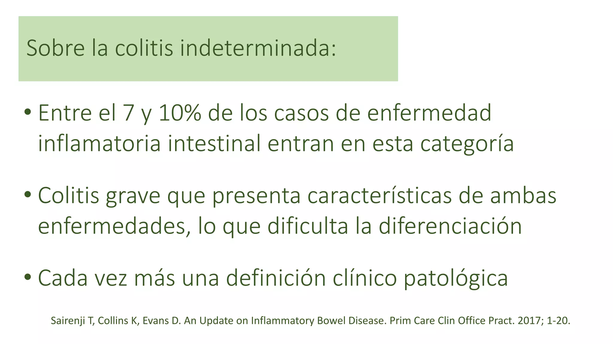 Enfermedad Inflamatoria Intestinal: CUCI y Crohn | PPTX