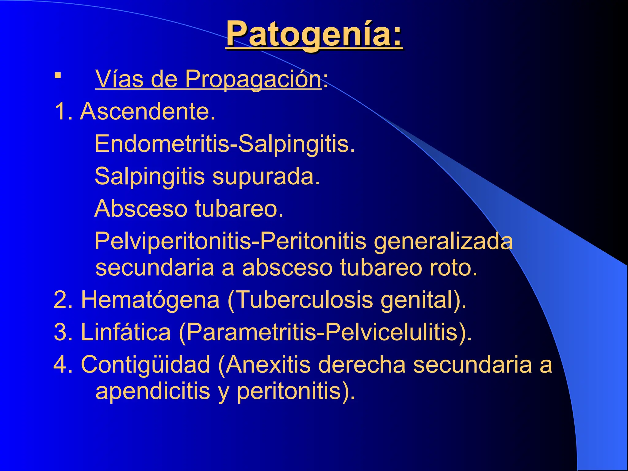 ENFERMEDAD INFLAMATORIA PELVICA. EPI EPI | PPT