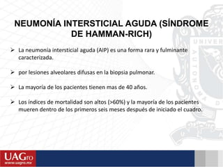 Enfermedad pulmonar intersticial | PPTX