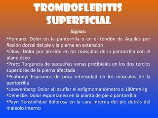 Enfermedad vascular periférica venosa aguda | PPT