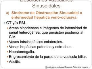 Enfermedad vascular y trastornos de perfusión del hígado | PPTX